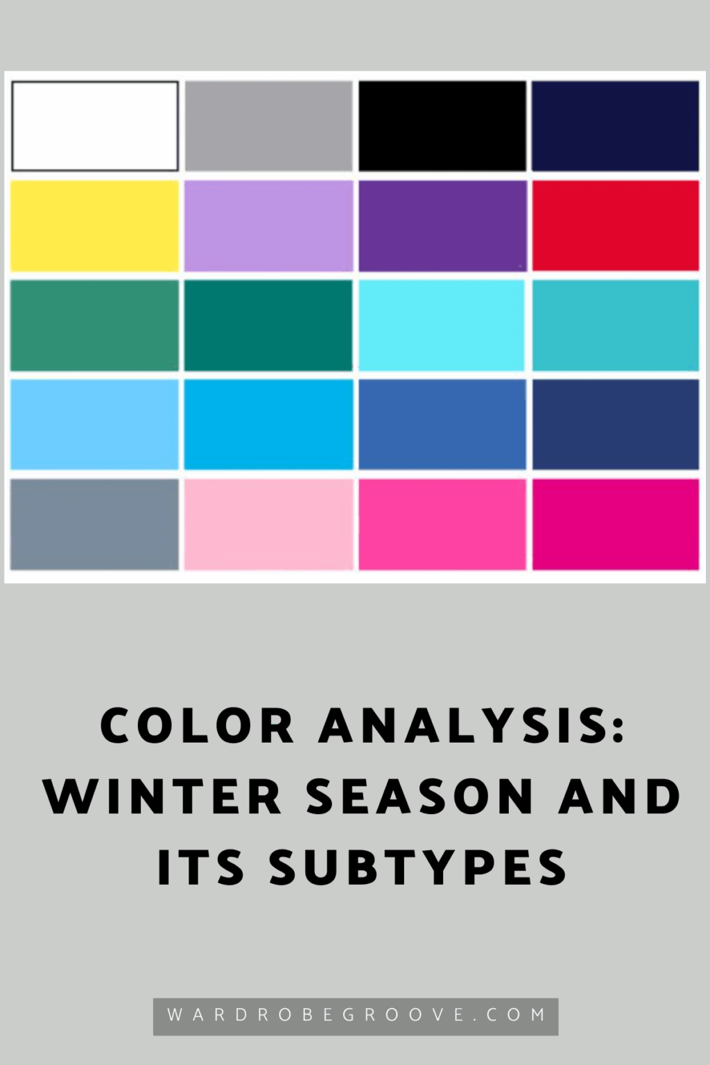 Color Analysis: Winter Season and Its Subtypes - Wardrobe Groove